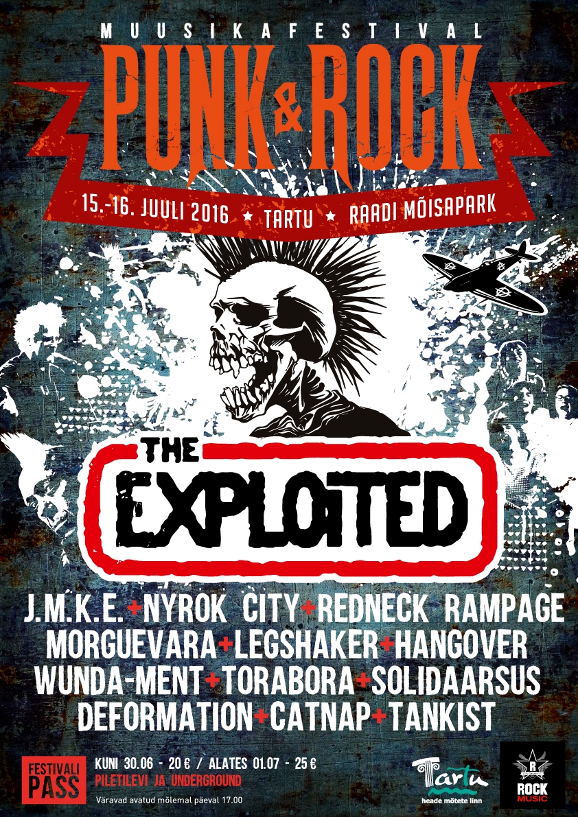The Exploited is headlining Punk & Rock festival in Tartu | Rockhopper ...